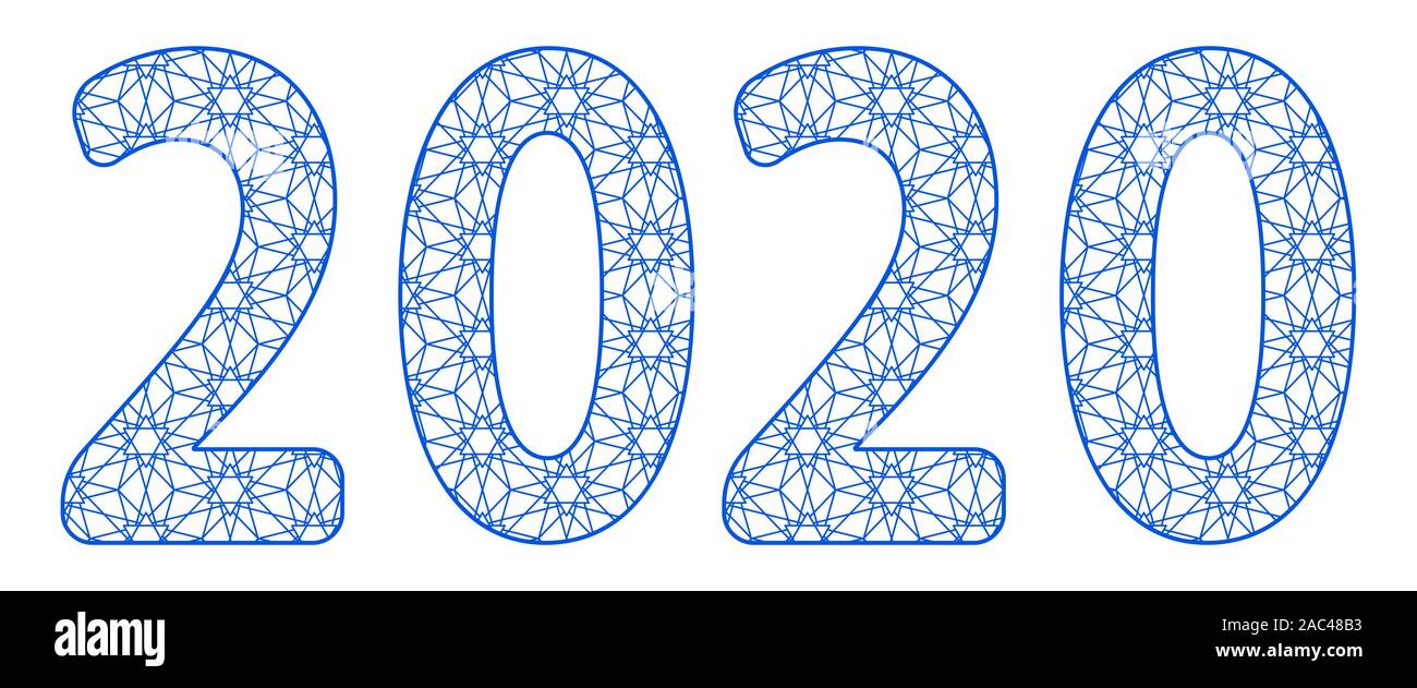 Illustration of the 2020 abstract lettering Stock Vector Image & Art ...