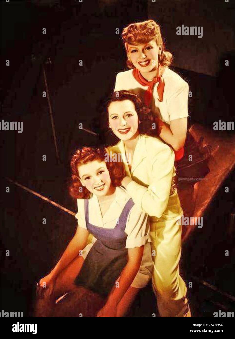 ZIEGFELD GIRL 1941 MGM film musical with from top: Lana Turner, Hedy ...