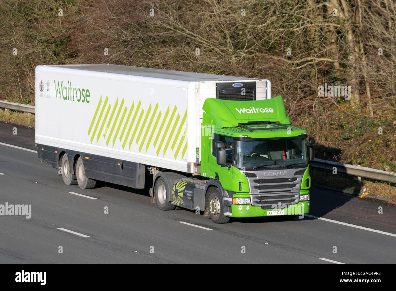 Waitrose Haulage delivery trucks, lorry, transportation, truck, cargo ...