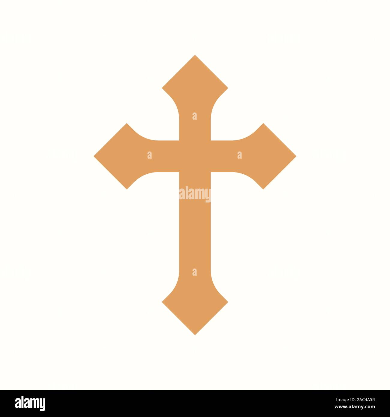 yellow catholic cross on white Stock Vector Image & Art - Alamy