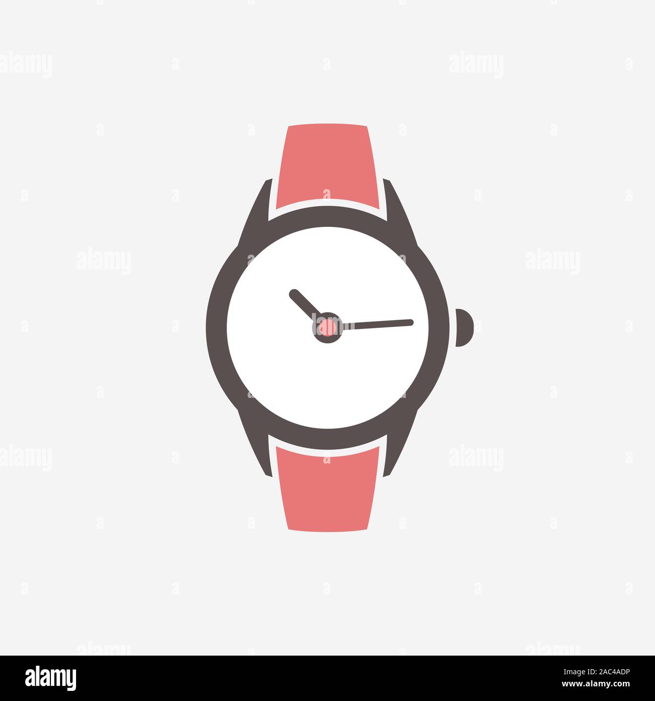 Red wrist watch isolated Stock Vector Images - Alamy