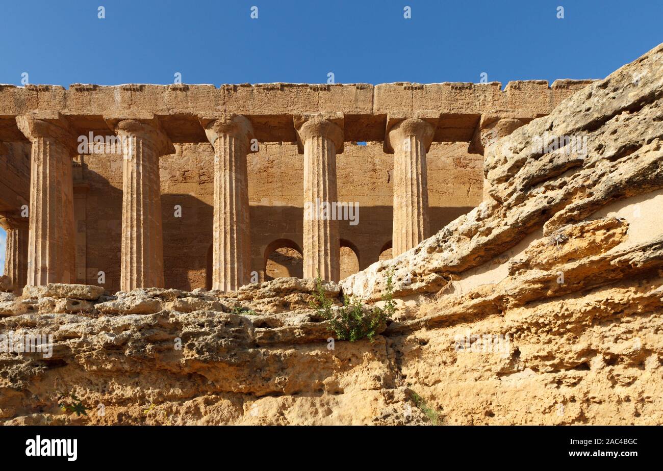 Temple of Concordia in valley of the Temples (Valle dei Templi) in ...