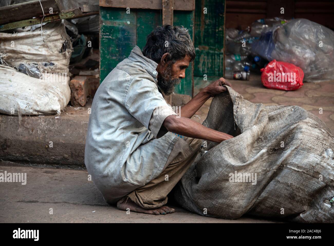Barefoot homeless hi-res stock photography and images - Alamy
