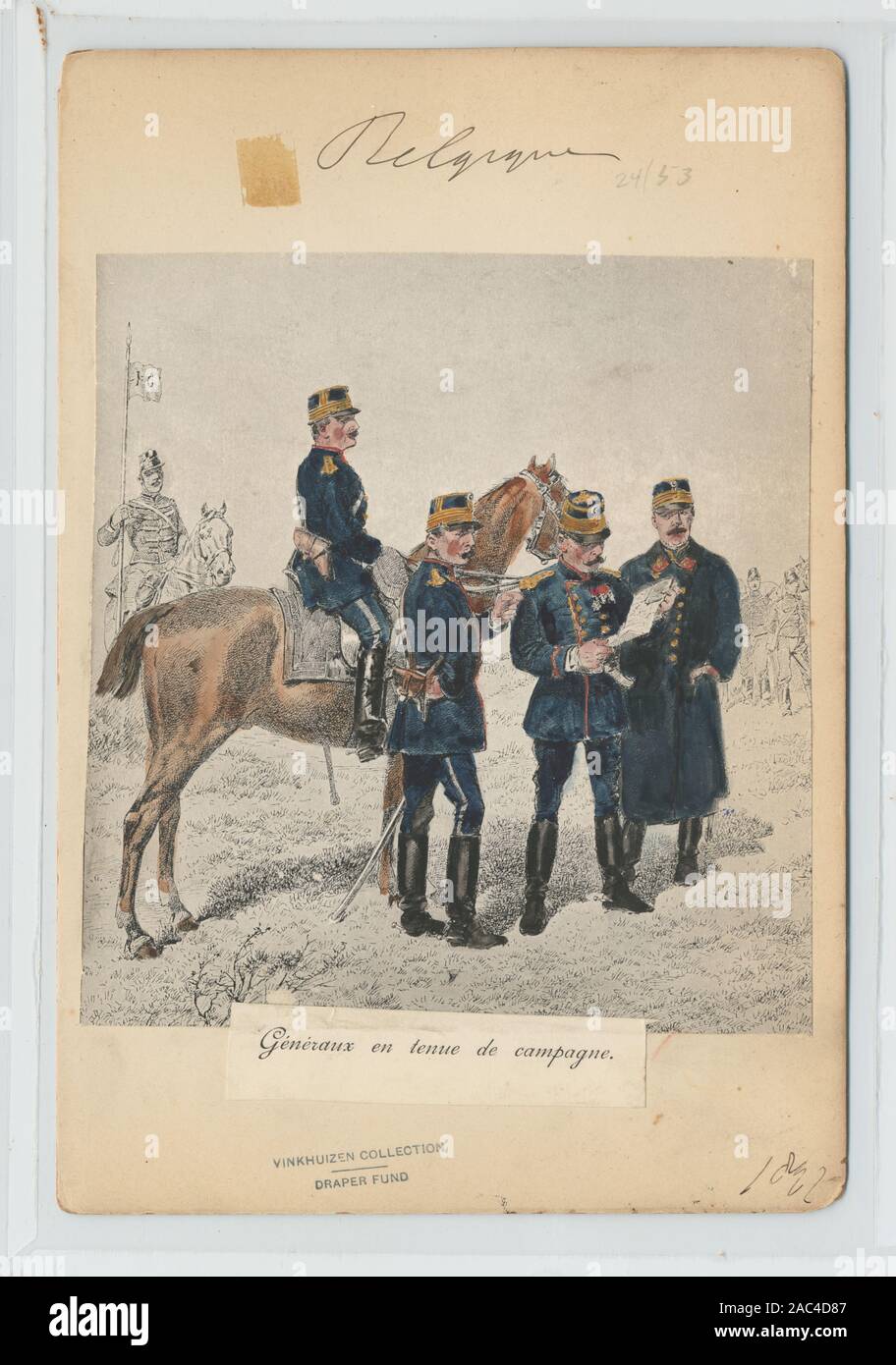 Généraux en tenue de campagne 1897 Ownership : Draper Fund General ...