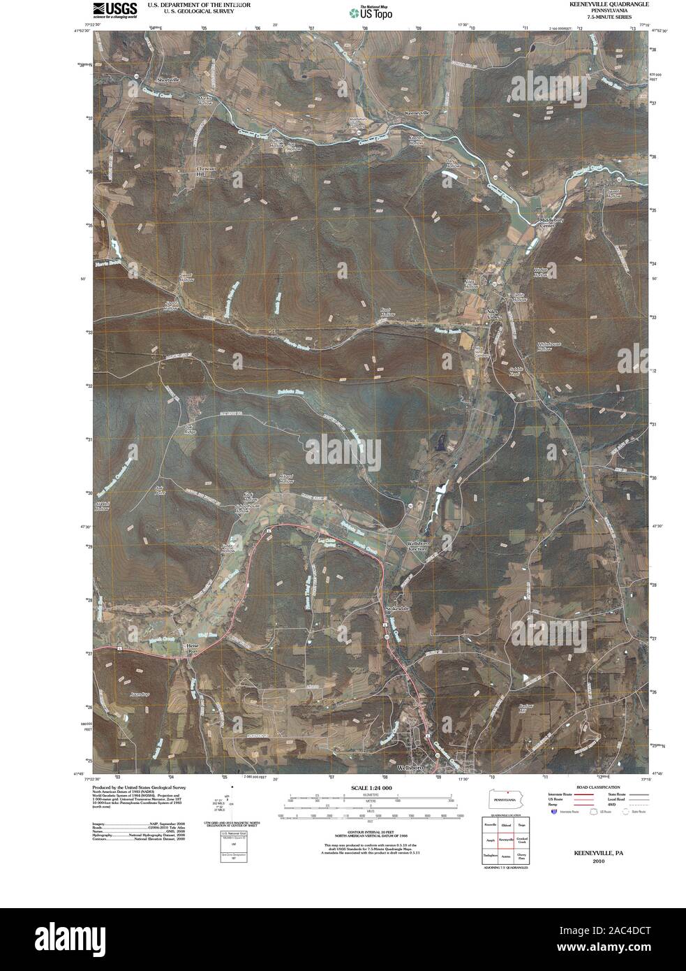 Pennsylvania geological map Cut Out Stock Images & Pictures - Alamy