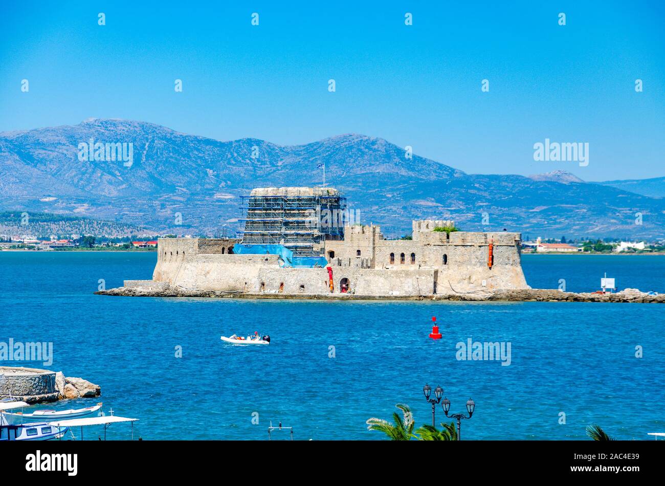 Nafplio port waterfront promenade hi-res stock photography and images ...