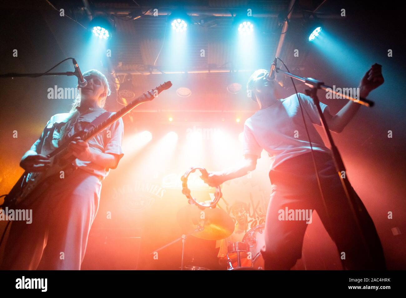 Edinburgh, Scotland. 30th November 2019. London band Childcare perform ...