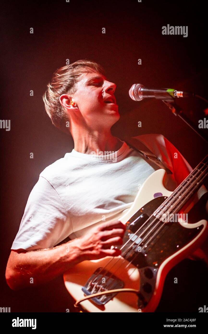 Edinburgh, Scotland. 30th November 2019. London band Childcare perform ...