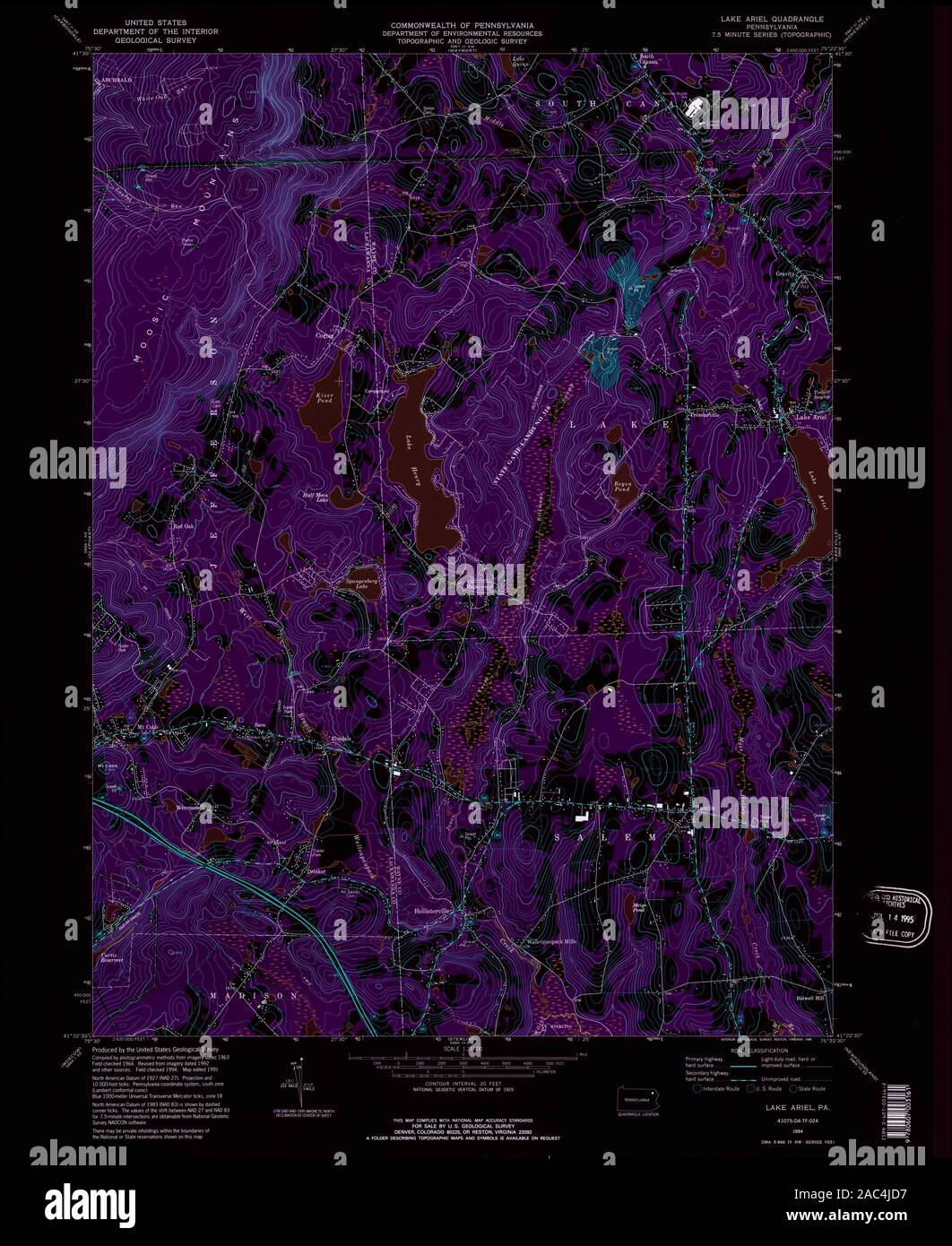 Ariel maps hi-res stock photography and images - Alamy