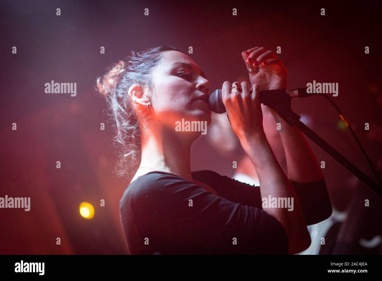 Edinburgh, Scotland. 30th November 2019. London band Childcare perform ...