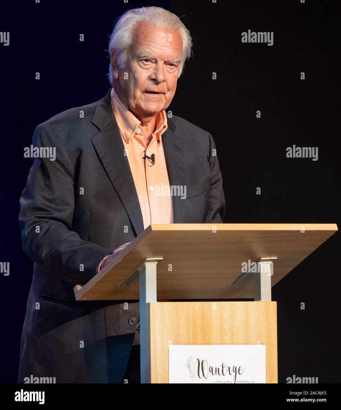 Lord David Owen speaking at Wantage Literary Festival Stock Photo - Alamy