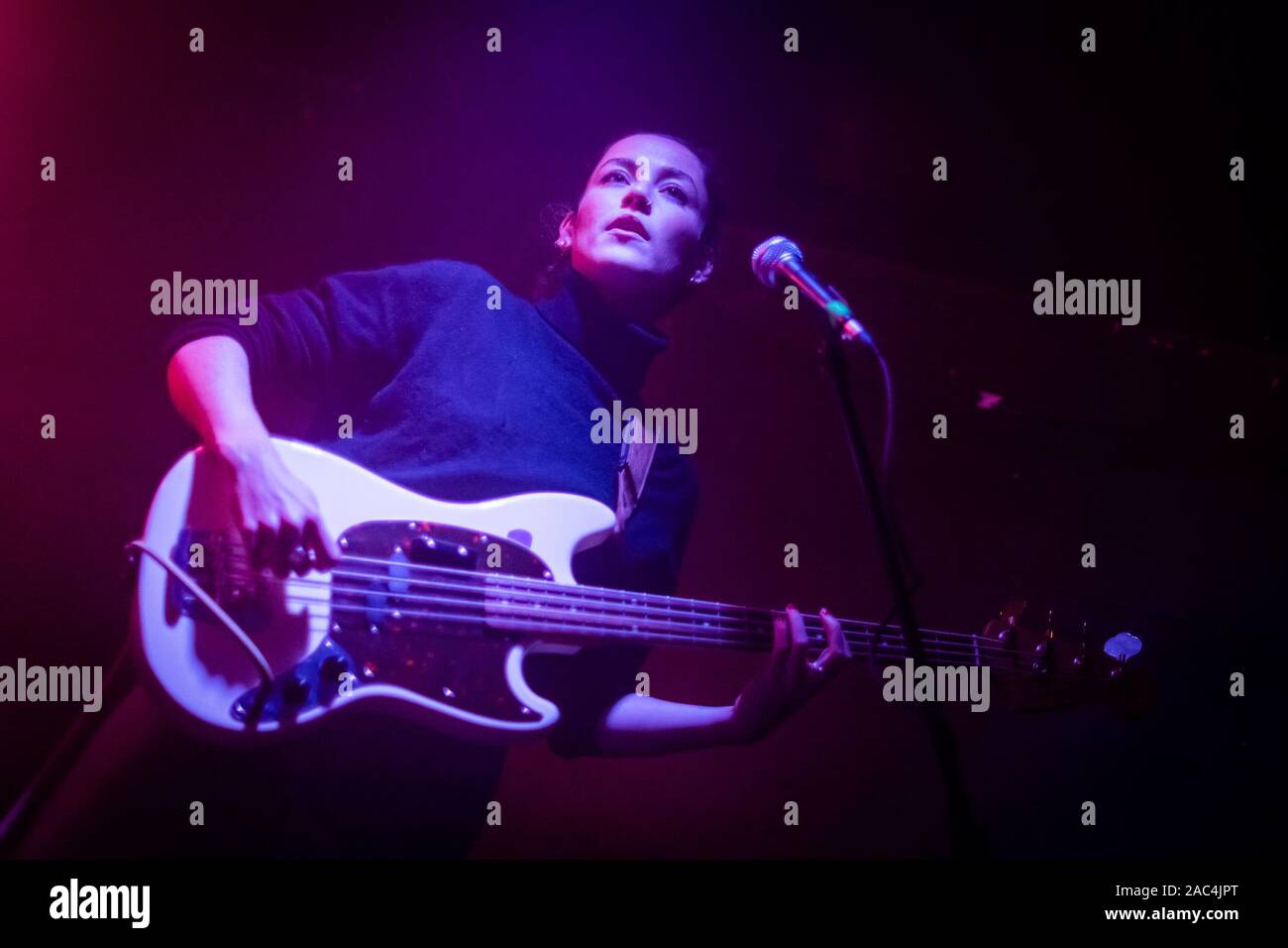 Edinburgh, Scotland. 30th November 2019. London band Childcare perform ...