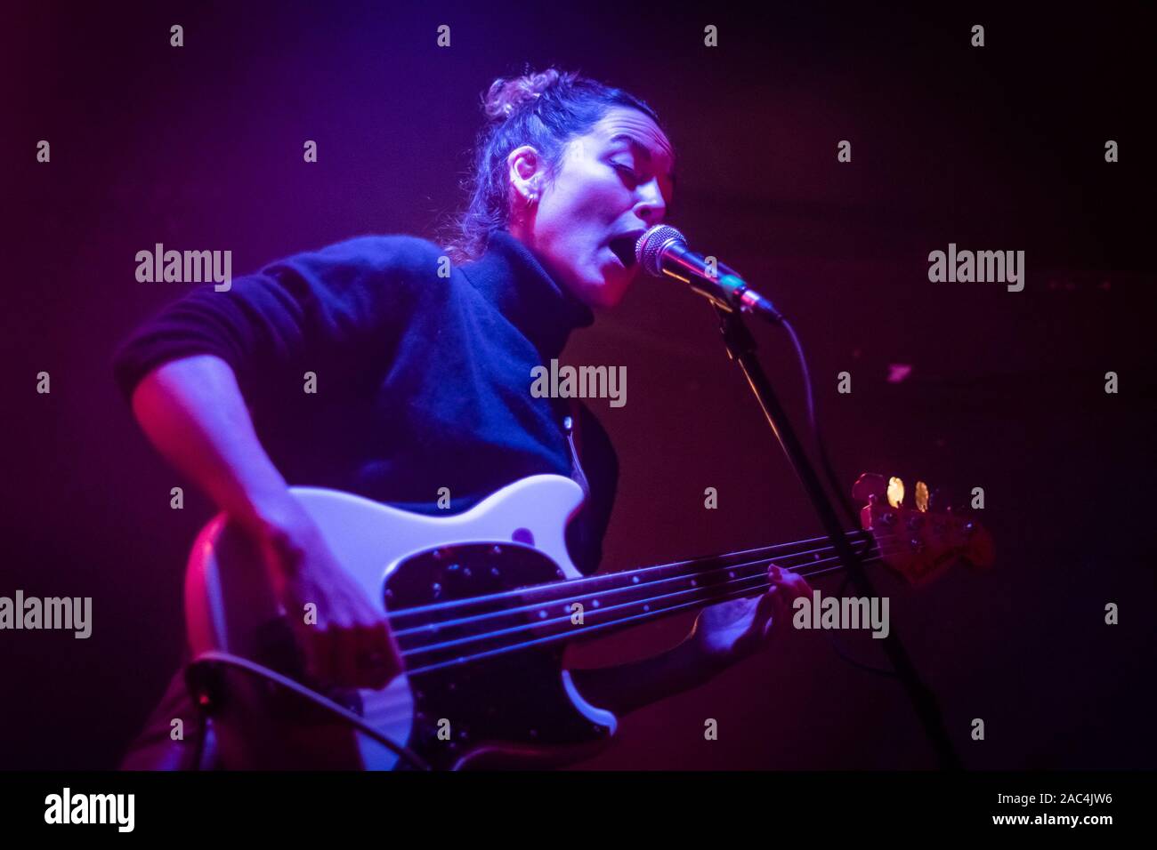 Edinburgh, Scotland. 30th November 2019. London band Childcare perform ...