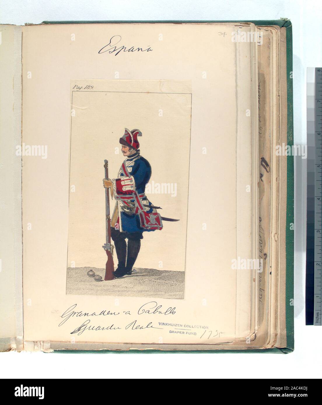 Granadero a caballo Guardia Real 1735 [There is a page number of the ...