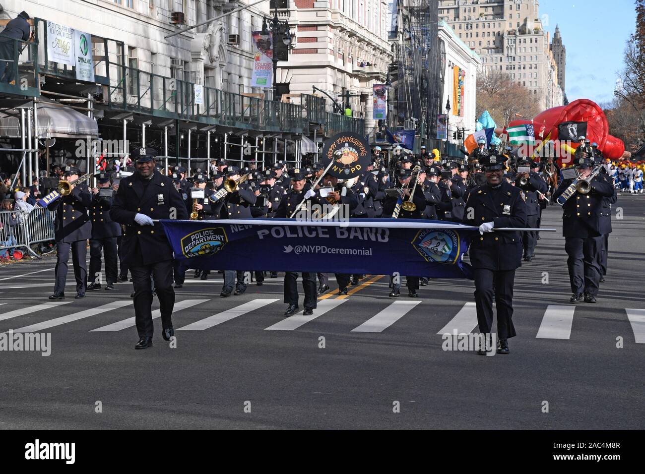 New york city police department marching band hi-res stock photography ...