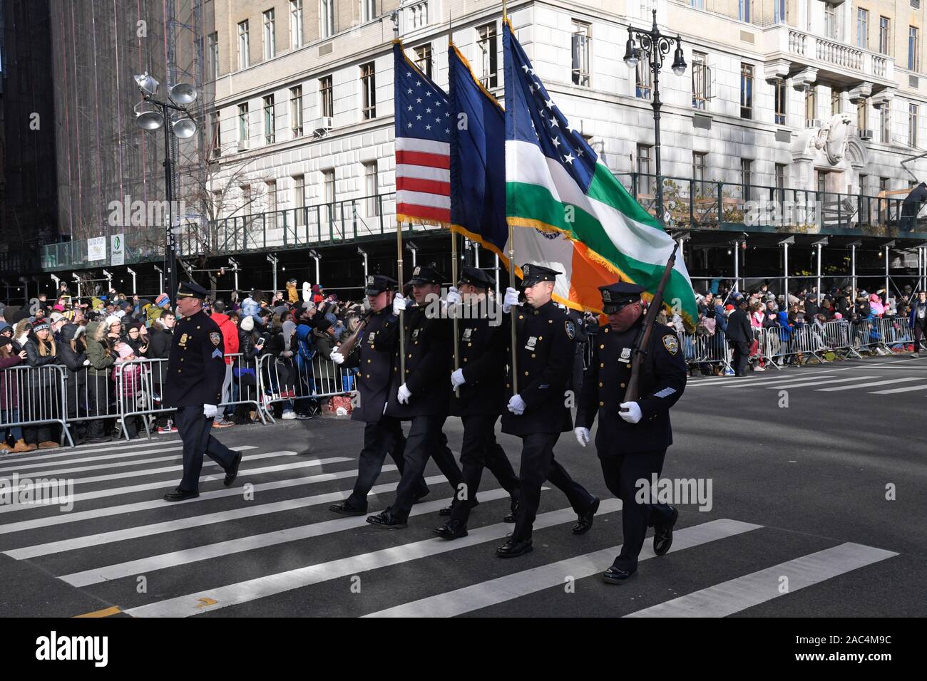 New york city police department marching band hi-res stock photography ...