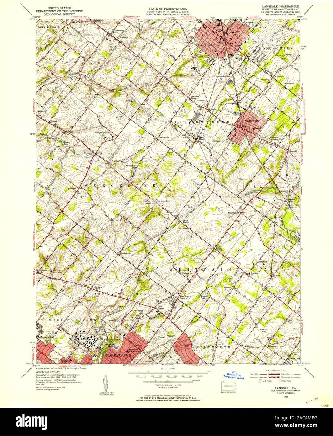 Lansdale map hi-res stock photography and images - Alamy
