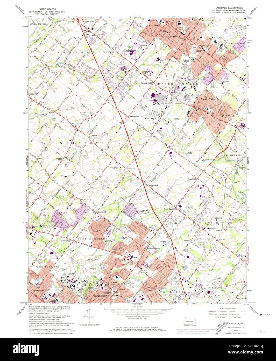 Lansdale map Cut Out Stock Images & Pictures - Alamy