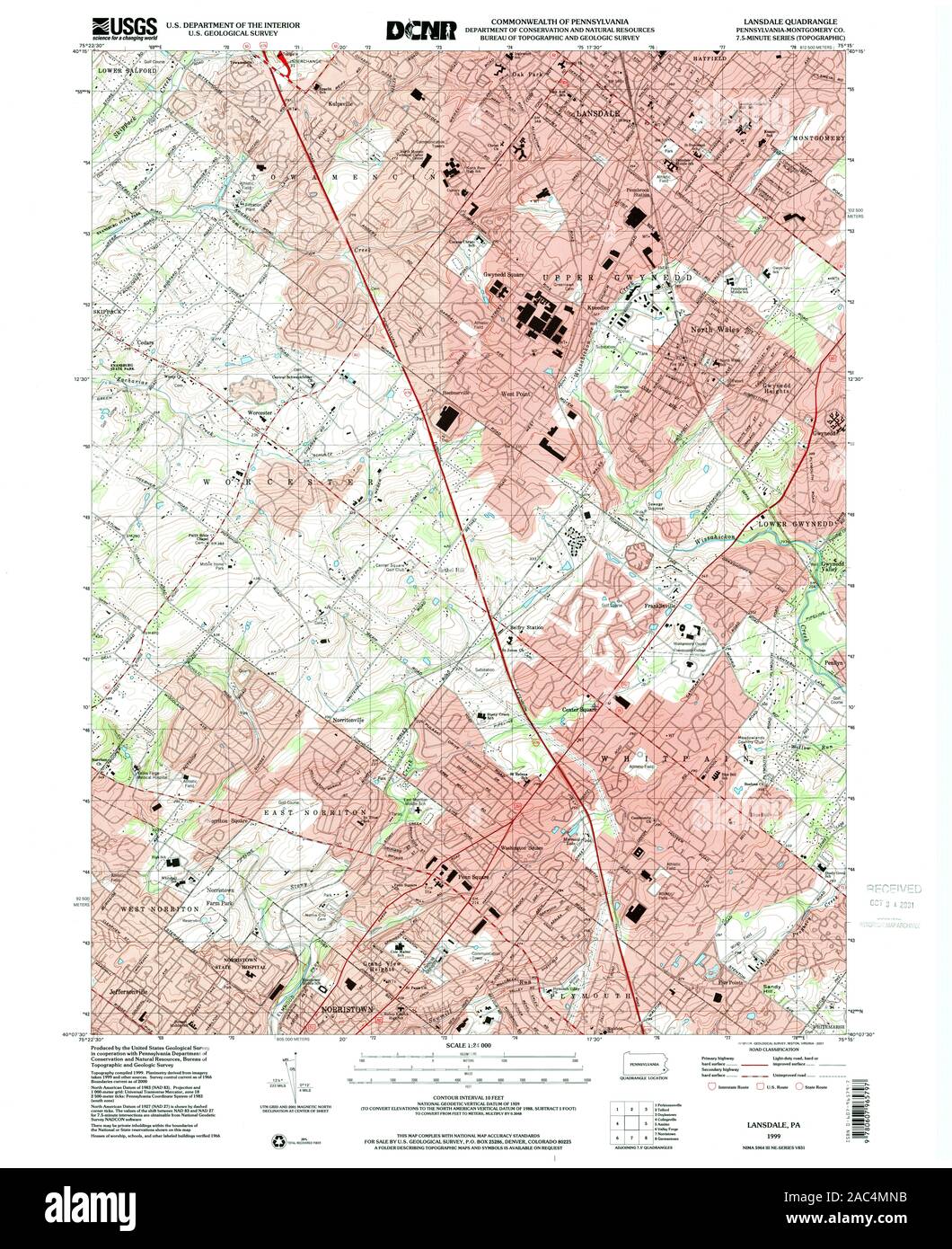 Lansdale map hi-res stock photography and images - Alamy