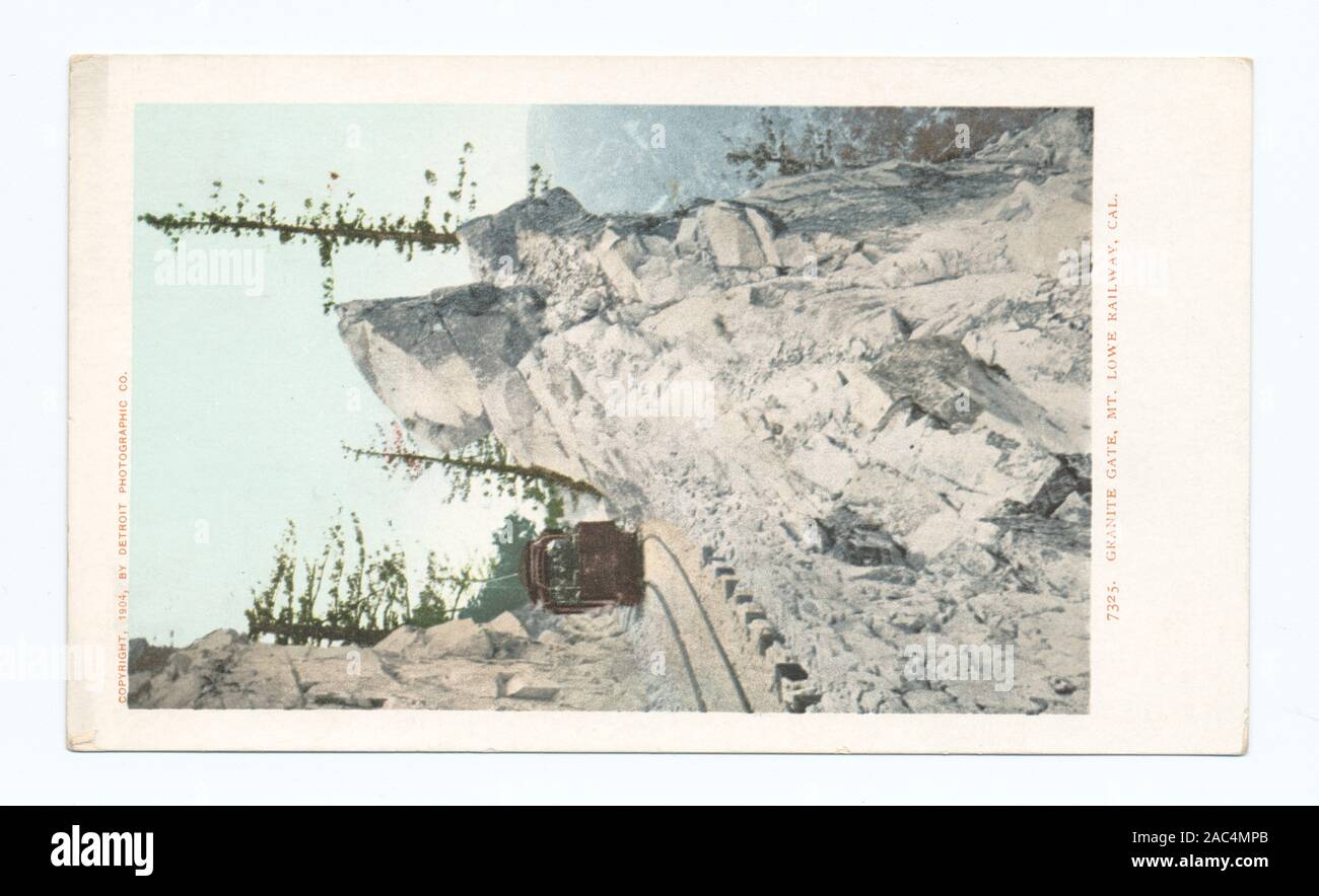 Granite Gate, Mt Lowe Ry, Pasadena, Calif 1903-1904Granite Gate, Mt ...