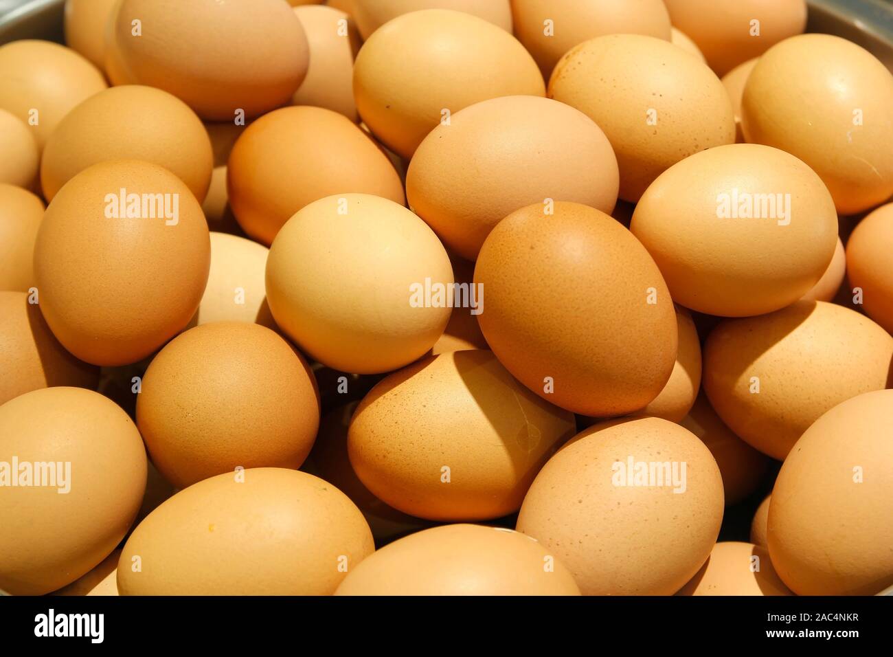 pile of soft boiled egg in a bowl on buffet line Stock Photo - Alamy