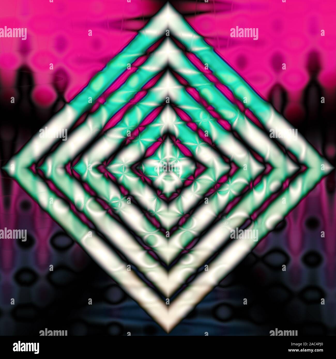 An abstract psychedelic diamond background image Stock Photo - Alamy