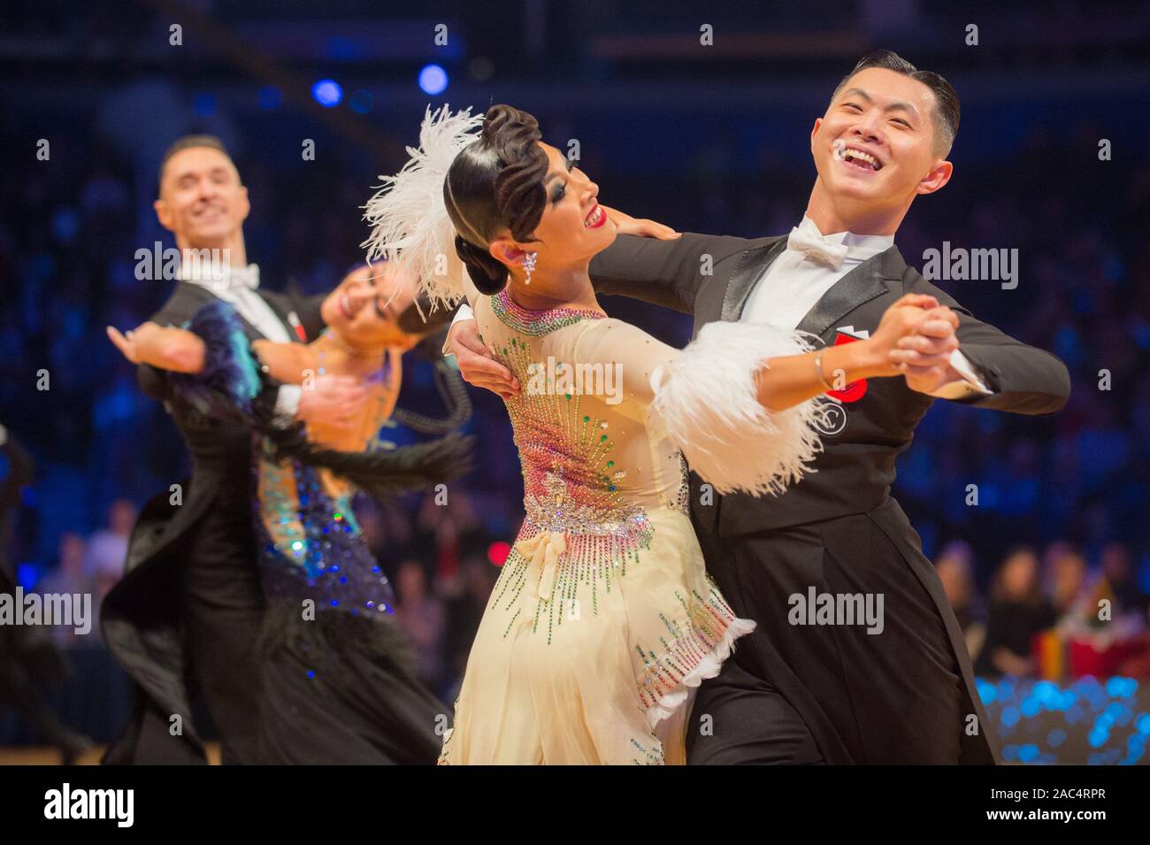 Vilnius, Lithuania. 30th Nov, 2019. Qiu Yuming (R) and Wei Liying from ...