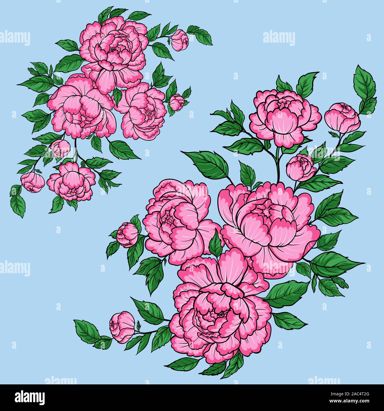 Flower cartoon Graphic designer creates flower ideas Illustration ...