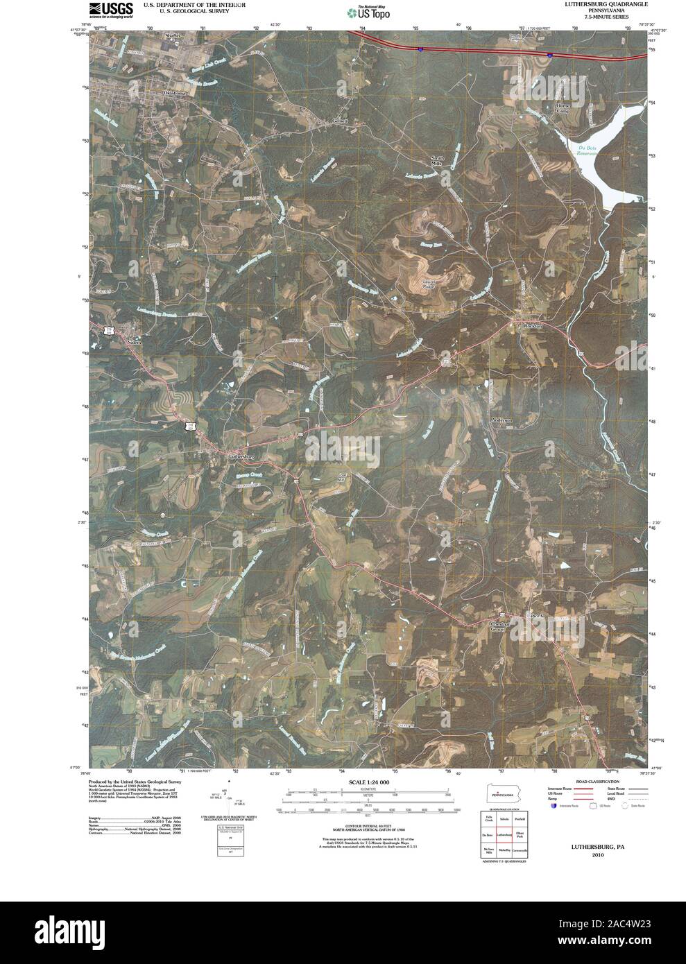 Luthersburg pennsylvania map hi-res stock photography and images - Alamy