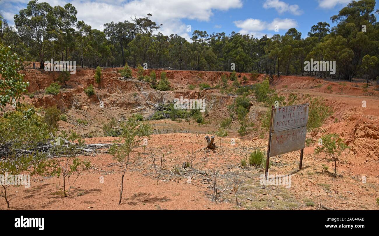 the abandoned emerald mine in torrington in northern new south wales ...