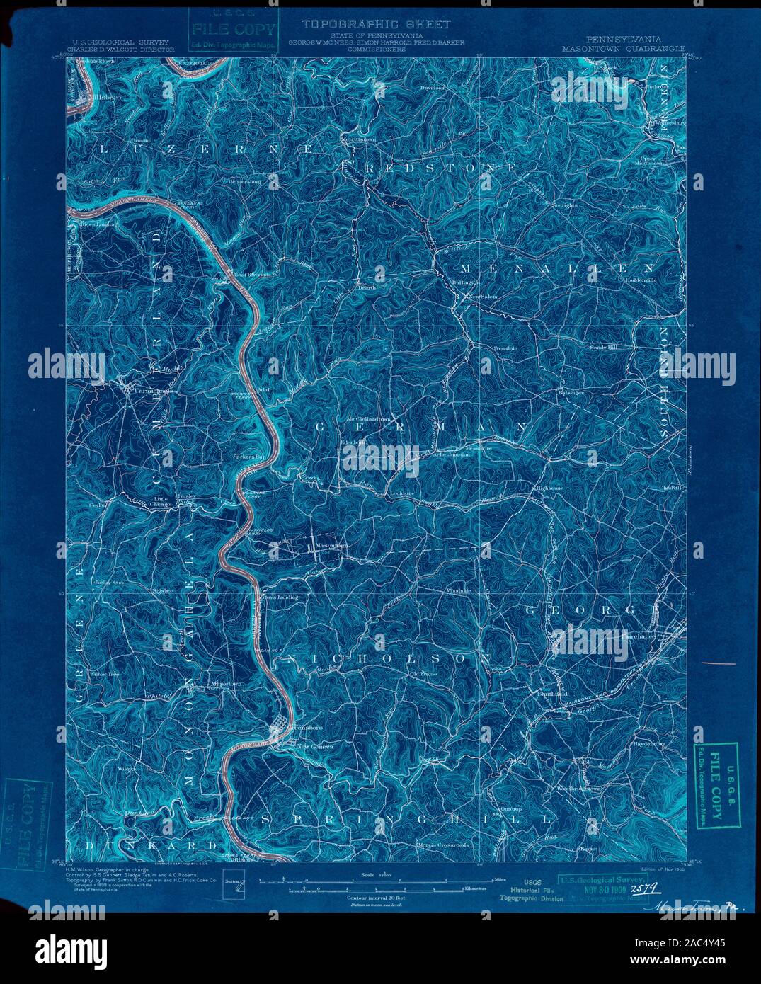 Masontown map hi-res stock photography and images - Alamy