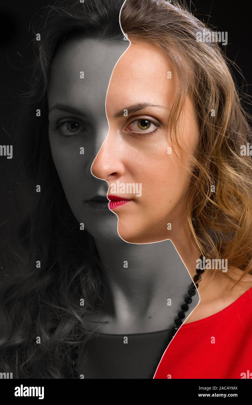 Black and white skin colour hi-res stock photography and images - Alamy