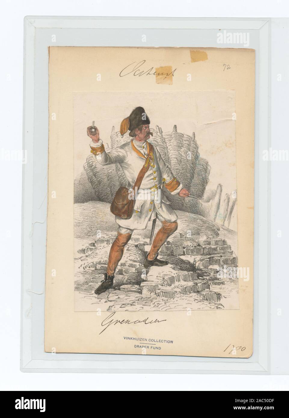 Grenader 1700 Draper Fund; Grenader. 1700 Stock Photo - Alamy