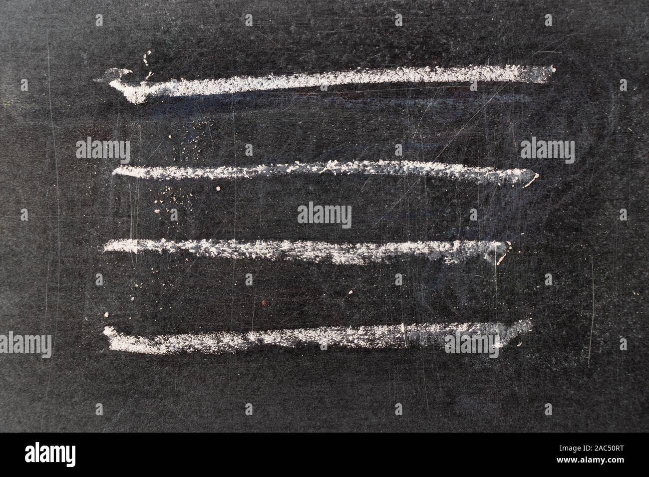 White chalk hand drawing in line shape on black board background Stock ...