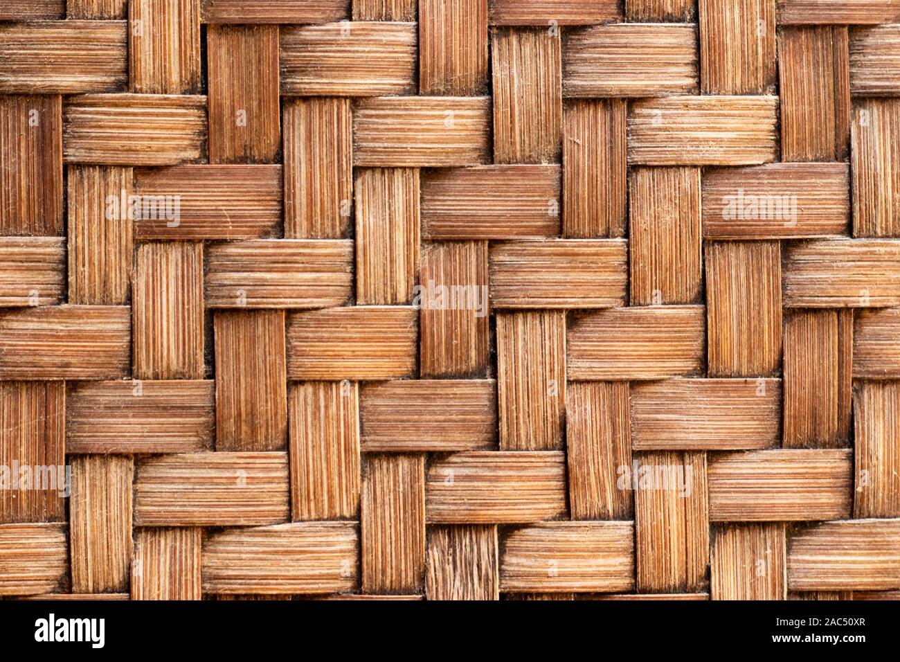 Closed up of wood weave craft textured background Stock Photo - Alamy