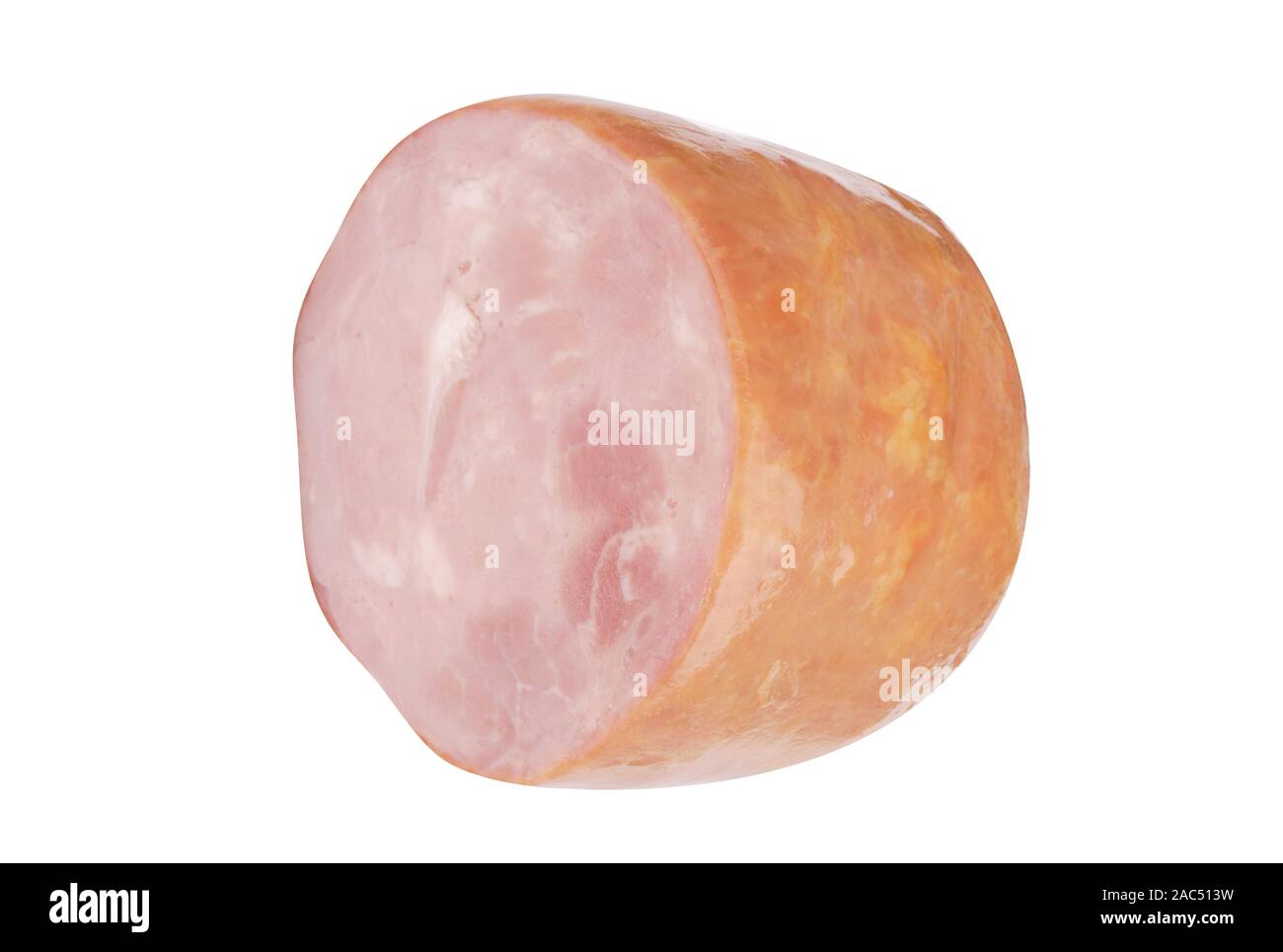 Piece of Ham Isolated Stock Photo - Alamy