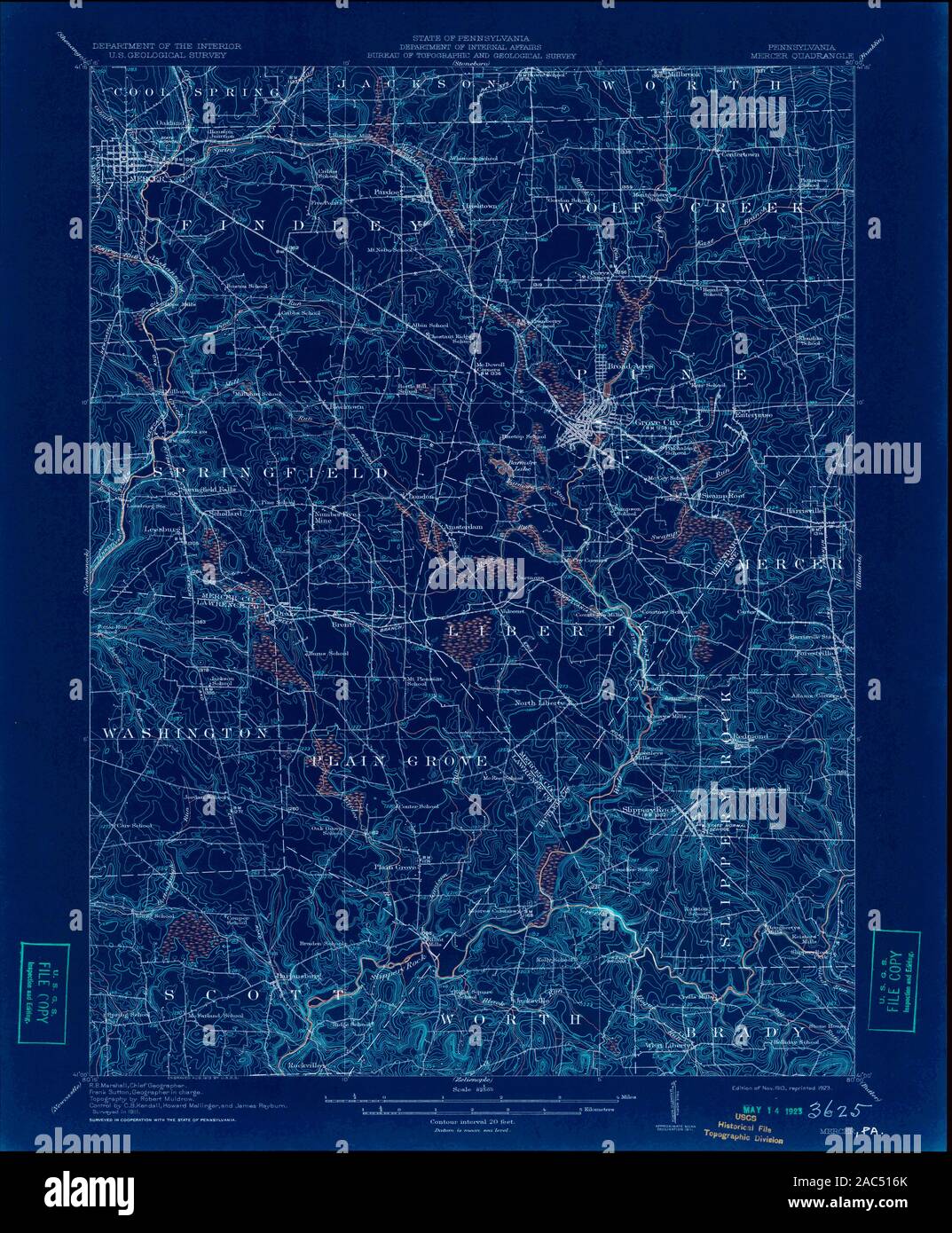 1913 pennsylvania map hi-res stock photography and images - Alamy