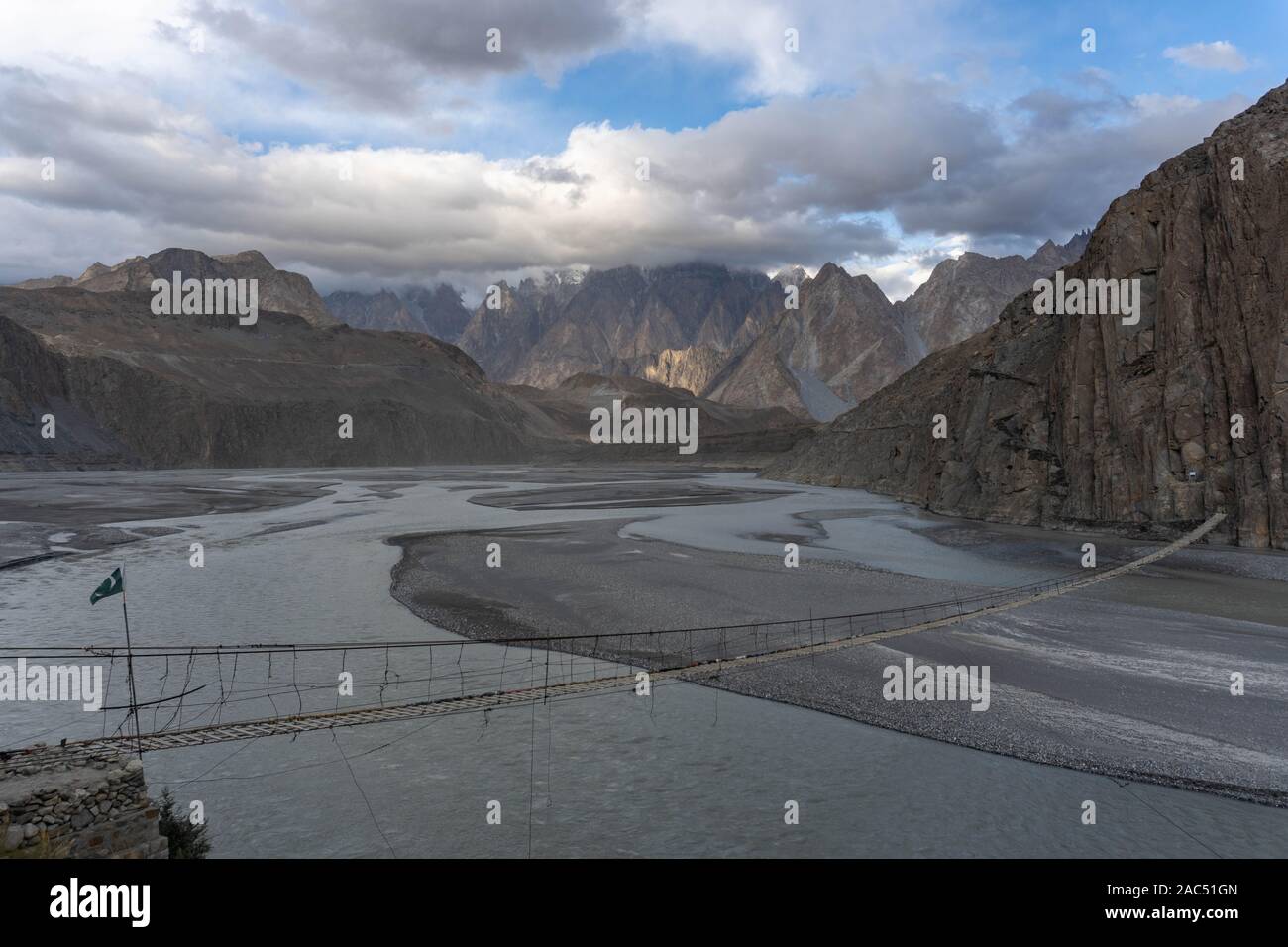 Hussaini bridge in pakistan hi-res stock photography and images - Alamy