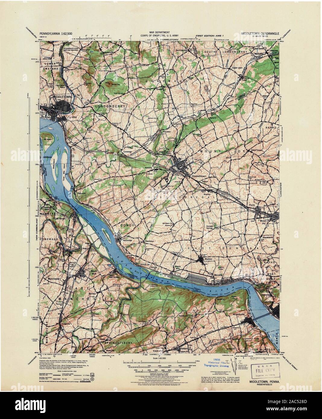 Middletown pennsylvania map hi-res stock photography and images - Alamy