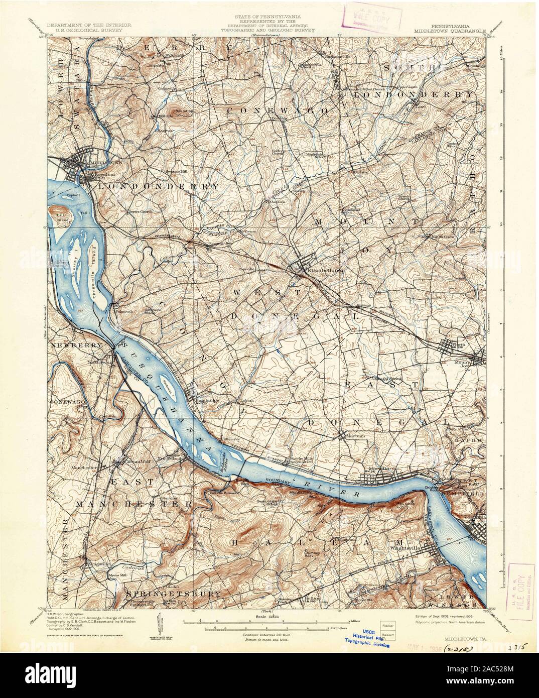 Middletown pennsylvania map hi-res stock photography and images - Alamy