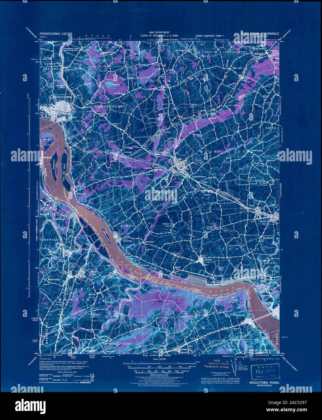 Middletown pennsylvania map hi-res stock photography and images - Alamy
