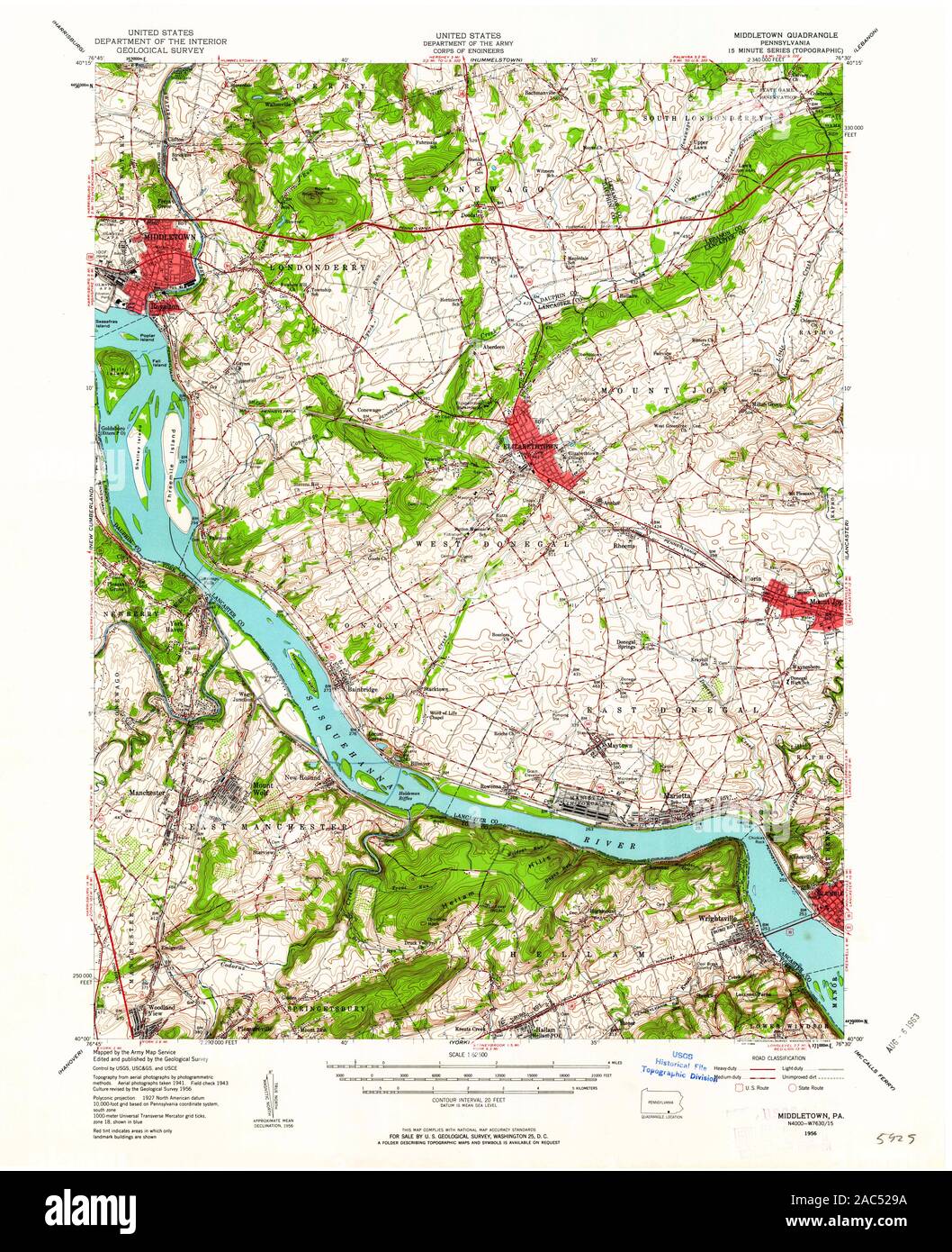 Middletown pennsylvania map hi-res stock photography and images - Alamy