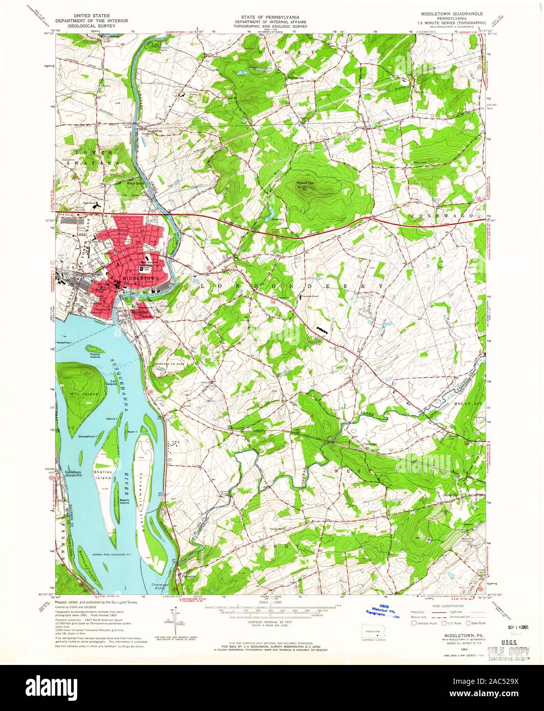Middletown pennsylvania map hi-res stock photography and images - Alamy