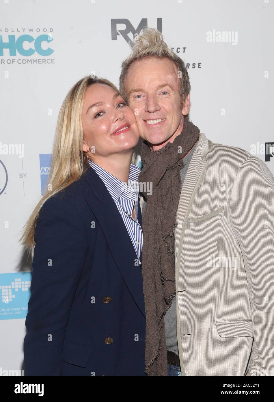 WEST HOLLYWOOD, CA - NOVEMBER 30: Elisabeth Rohm, Steve Valentine, at ...
