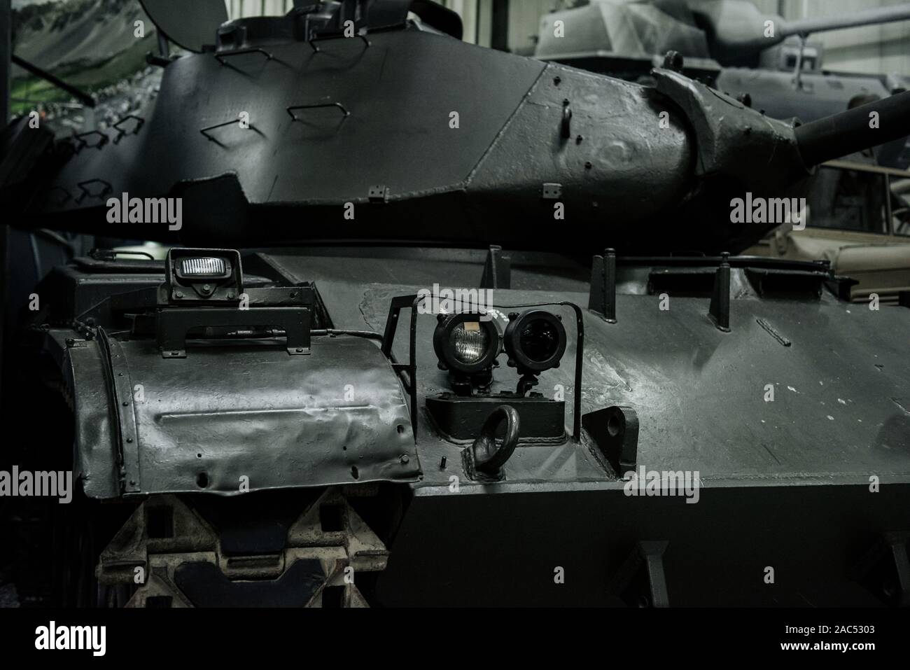 SINSHEIM, GERMANY - OCTOBER 16, 2018: Technik Museum. Headlights and ...