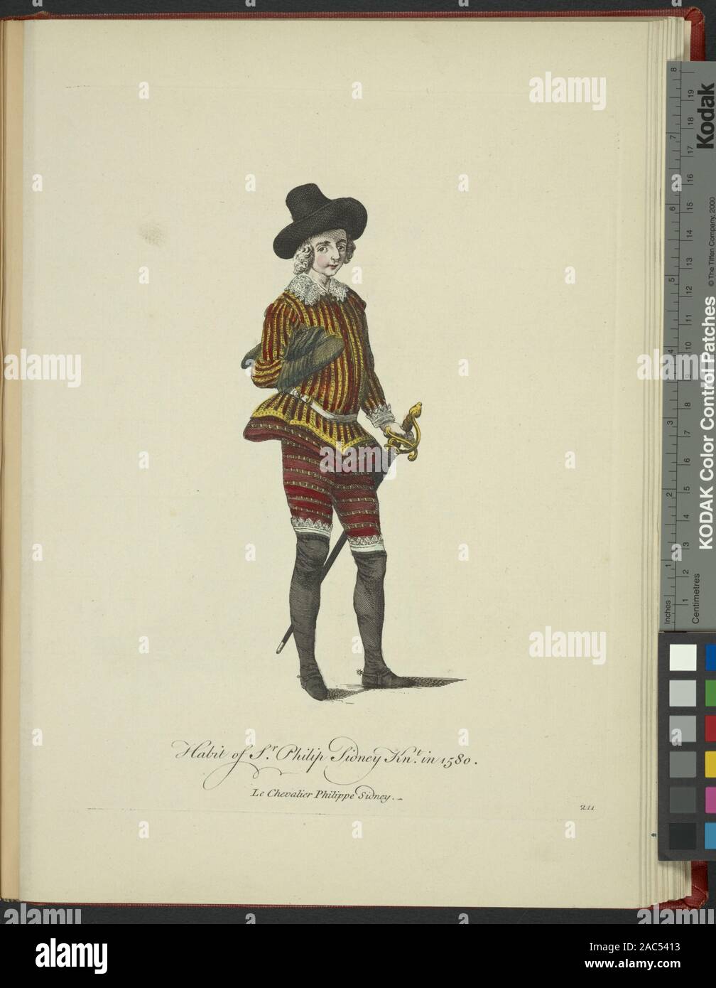 Habit of Sir Philip Sidney, Kent in 1580 Le chevalier Philippe Sidney ...