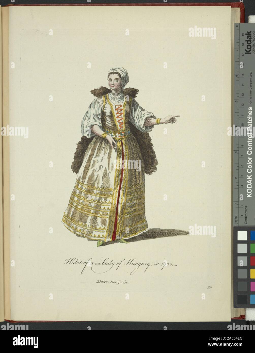 Habit of a lady of Hungary in 1700 Habit of a lady of Hungary in ...