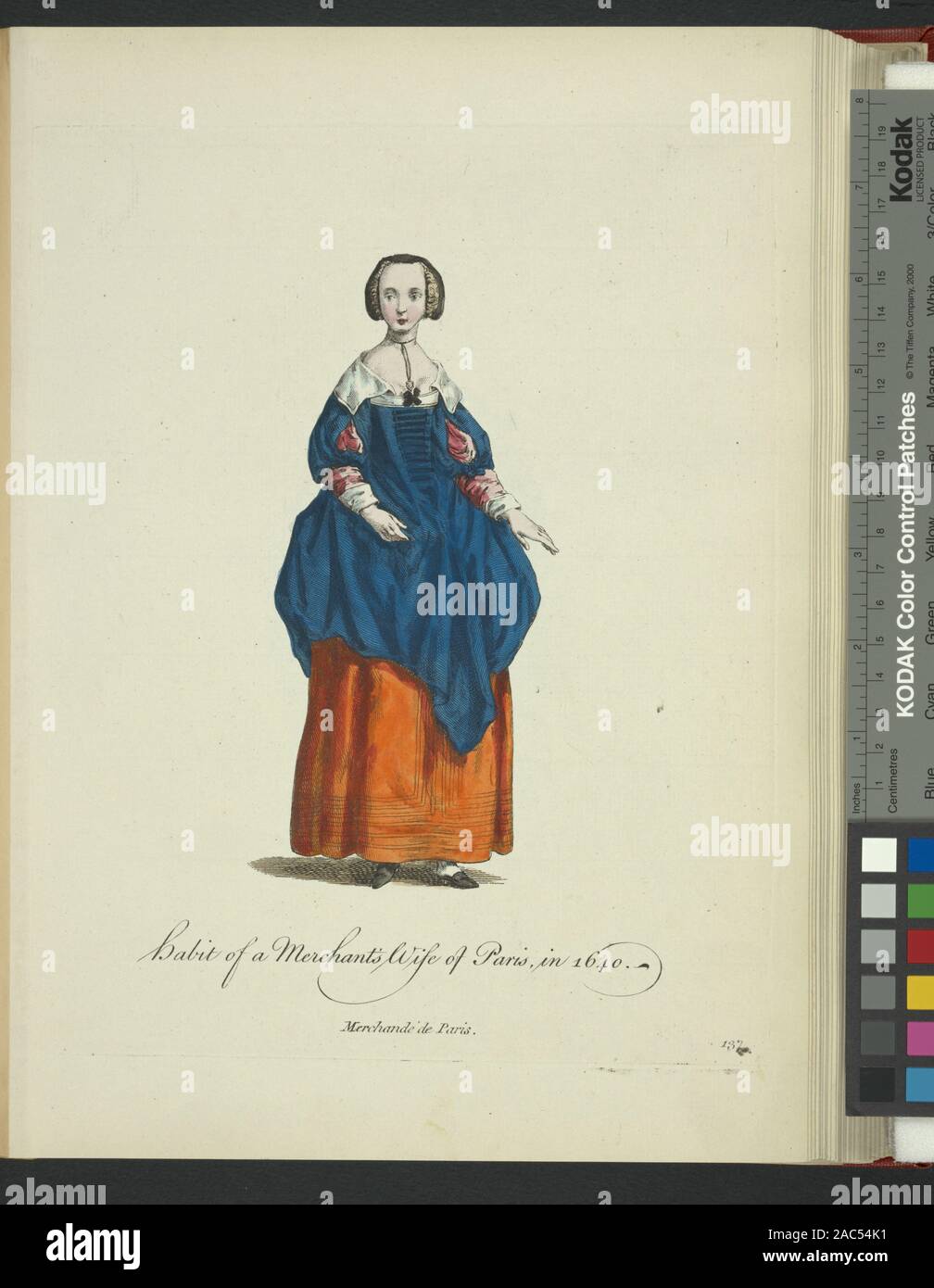 Habit of a merchant's wife of Paris in 1640 Merchade de Paris Habit of ...