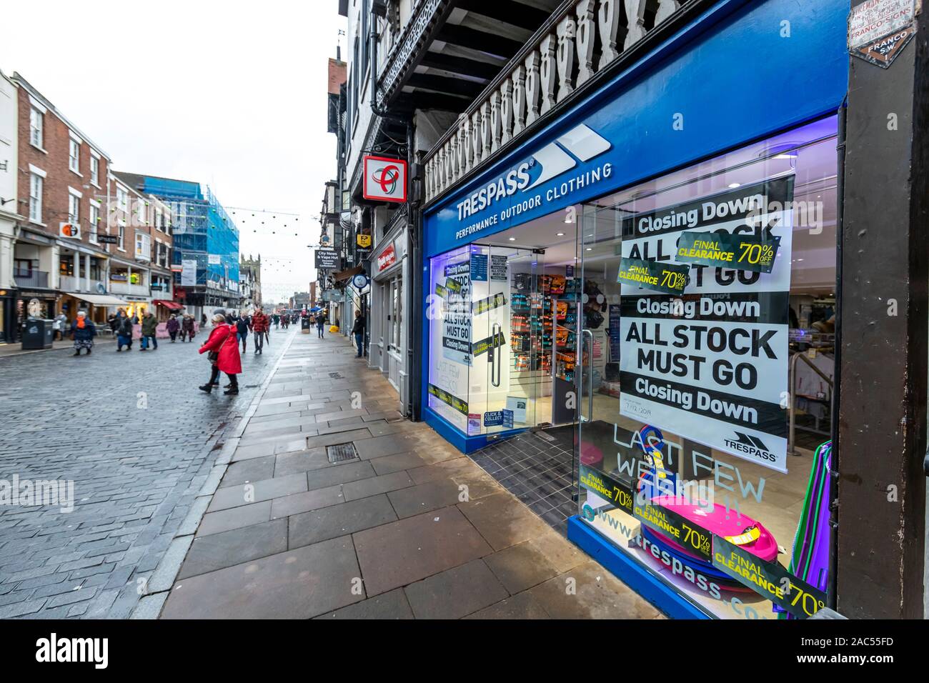 Trespass, high street adventure store closing down sale. Chester Stock ...