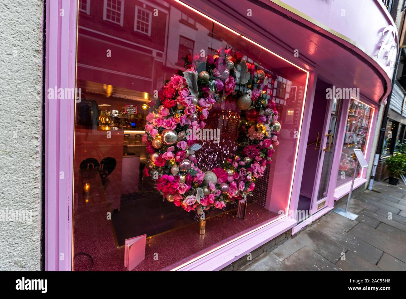 Floral window display, Palm Cocktail Bar and Eatery, 31 Watergate St ...